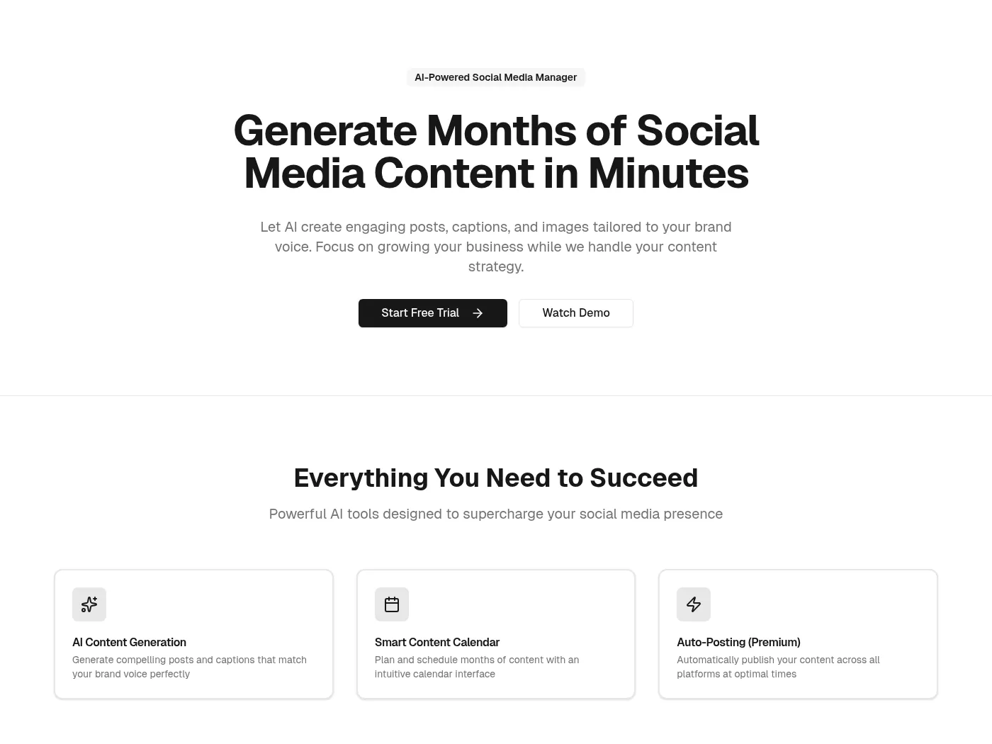 SmartSocial AI Manager
