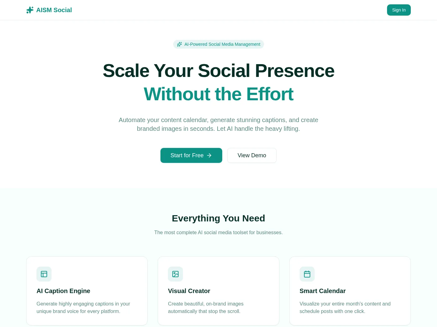 AISM Social Scheduler