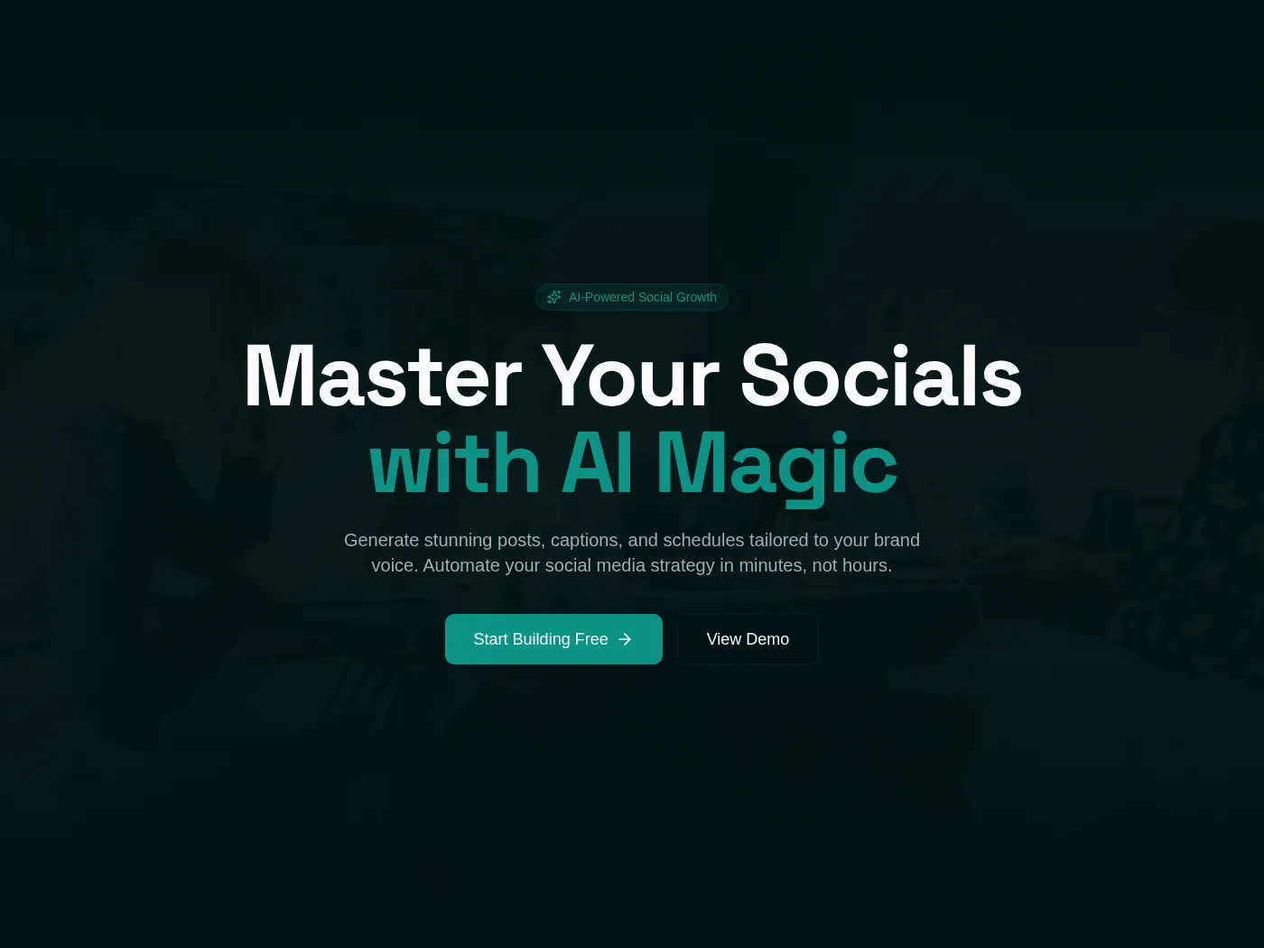 SocialGenie AI Manager
