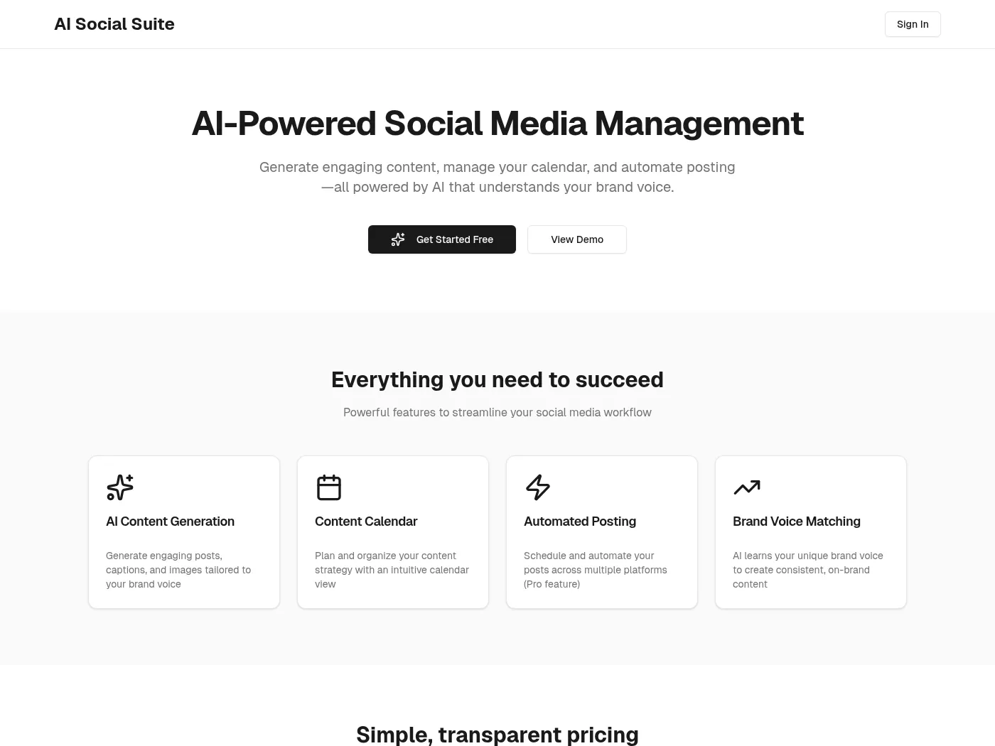 AI Social Suite
