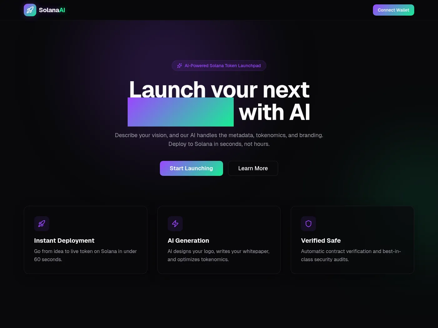 Solana AI Coin Launcher