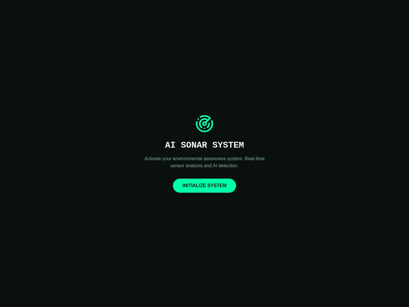AI Sonar Environment App