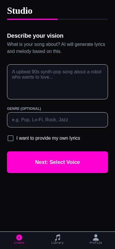 SongSmith AI Studio