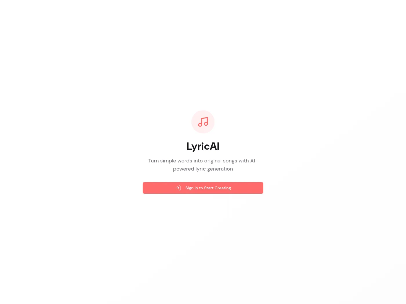 LyricAI Song Generator