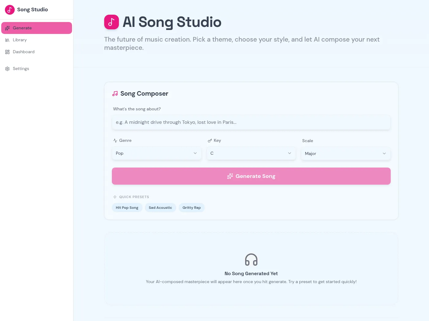 AI Song Studio