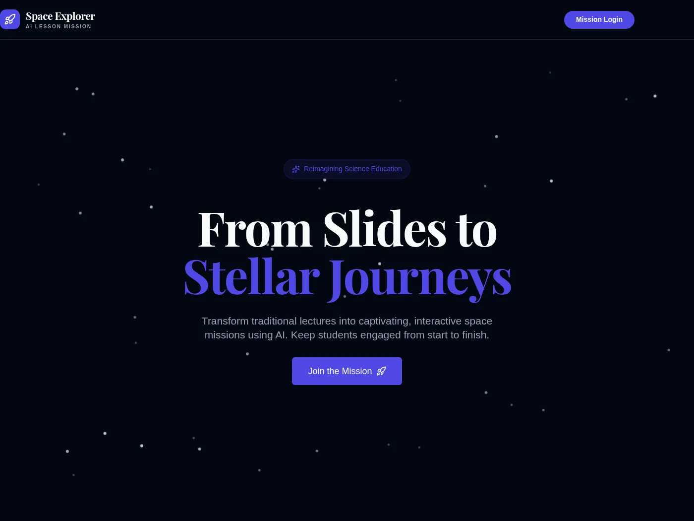 AI Space Lesson Explorer