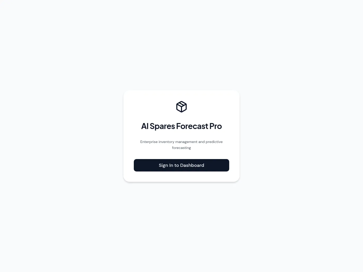 AI Spares Forecast Pro