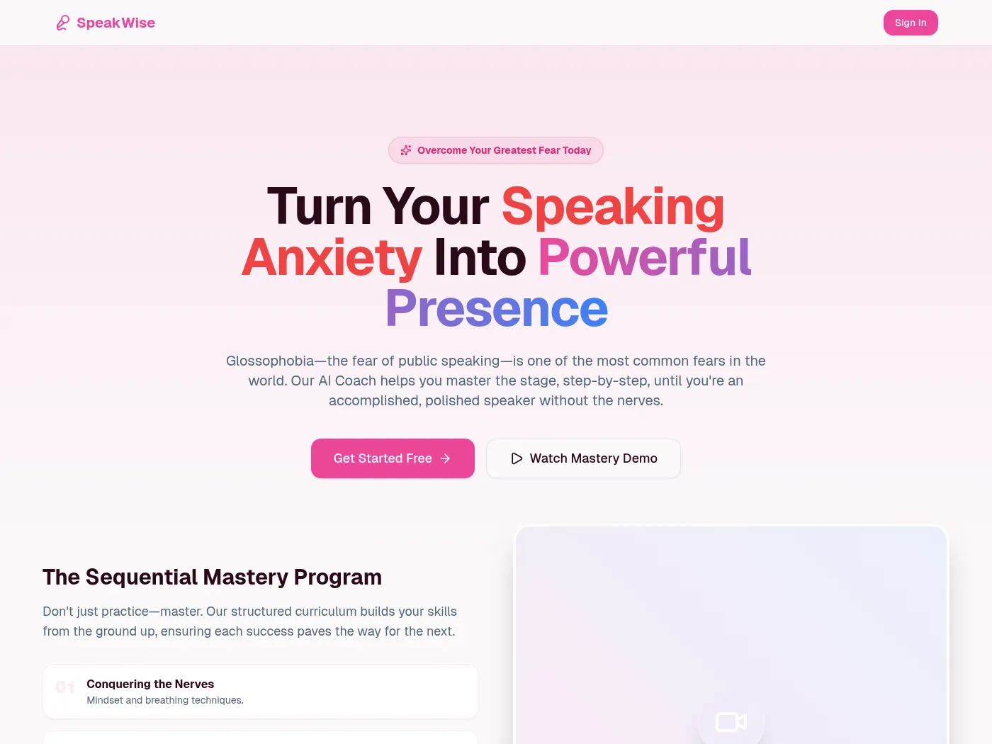 SpeakWise AI Coach