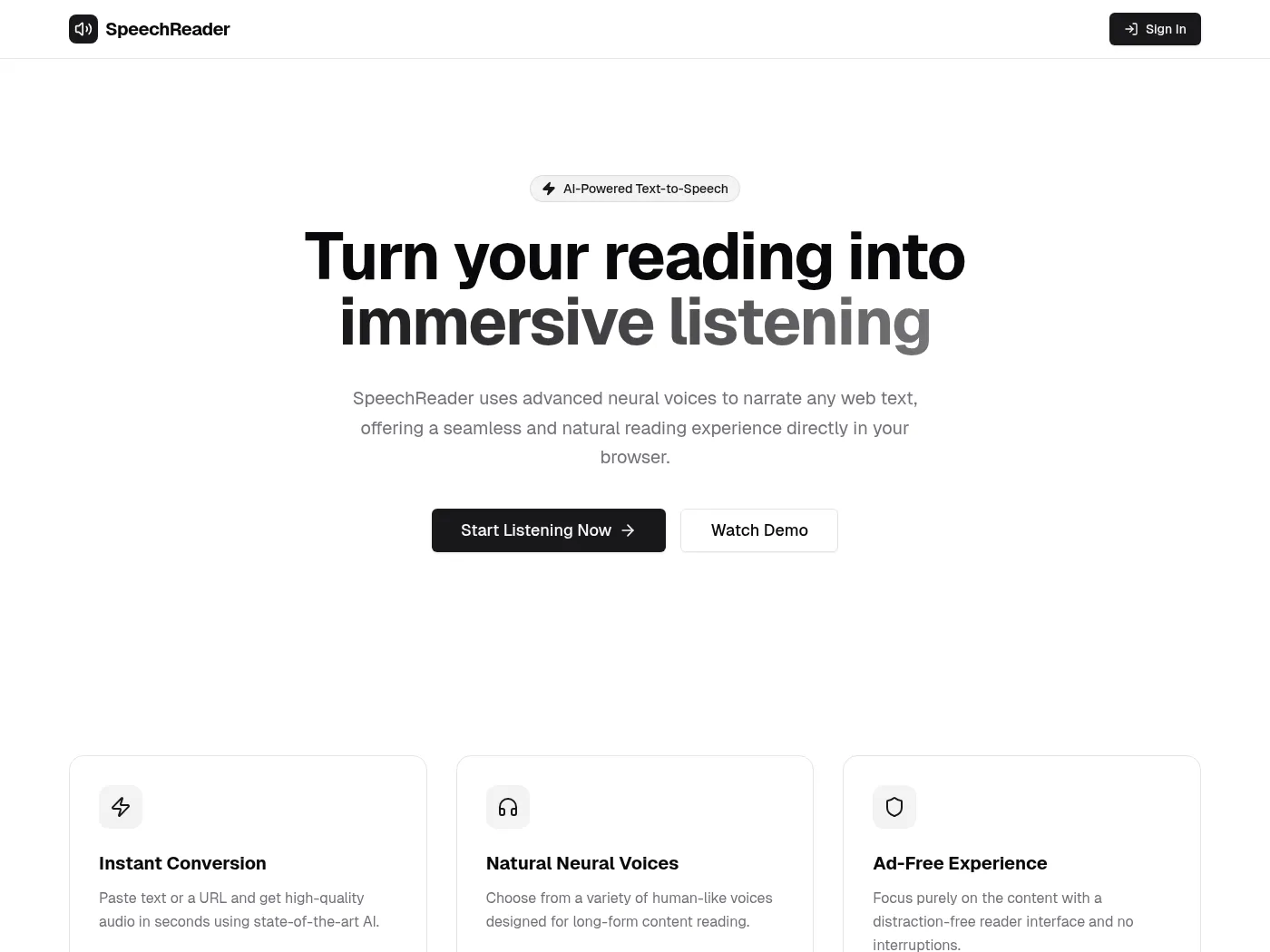 AI Speech Reader