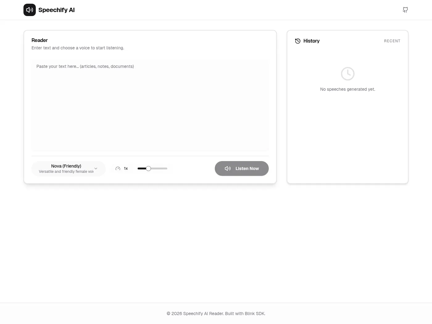Speechify AI Reader