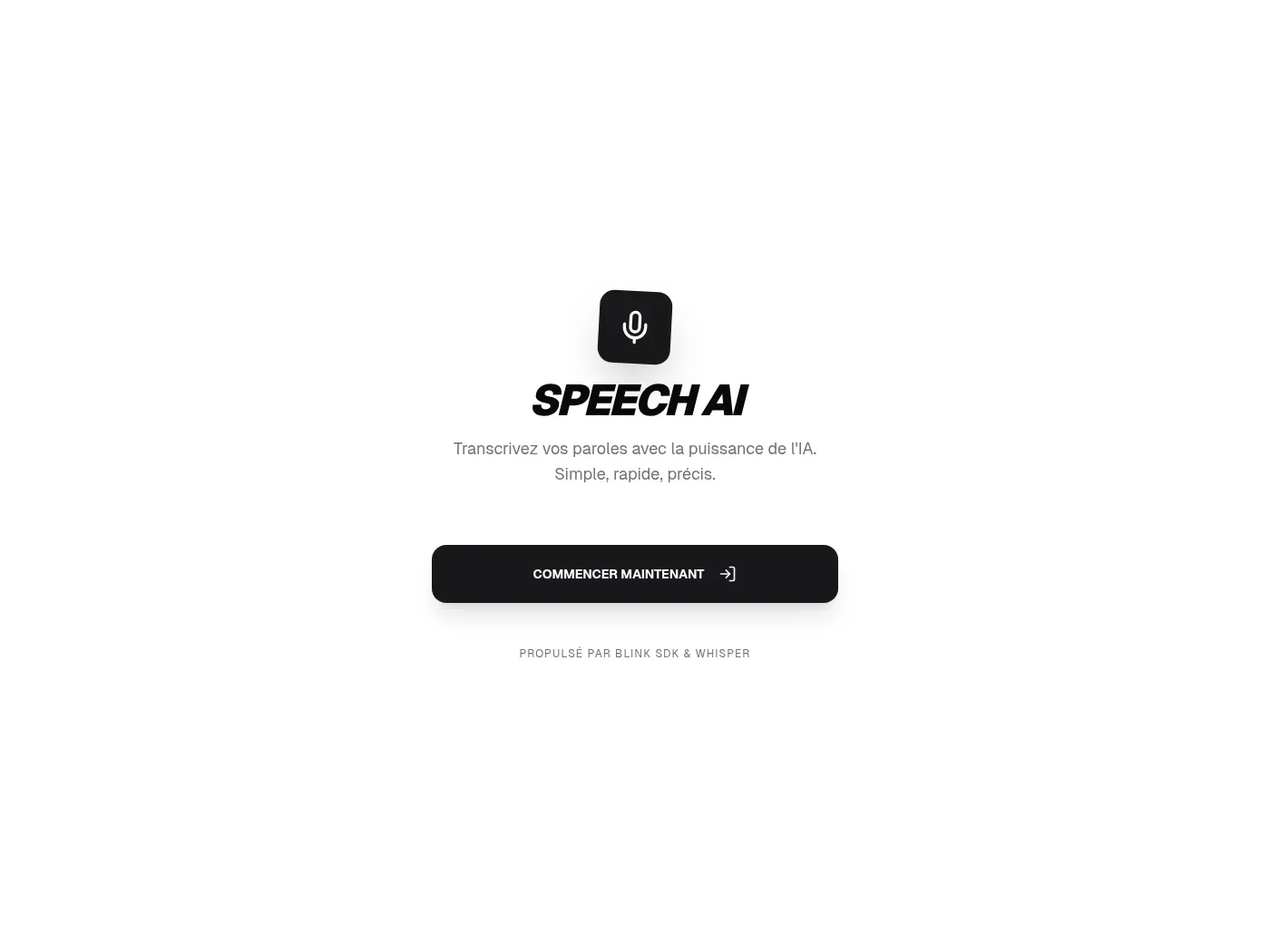SpeechAI Transcriber