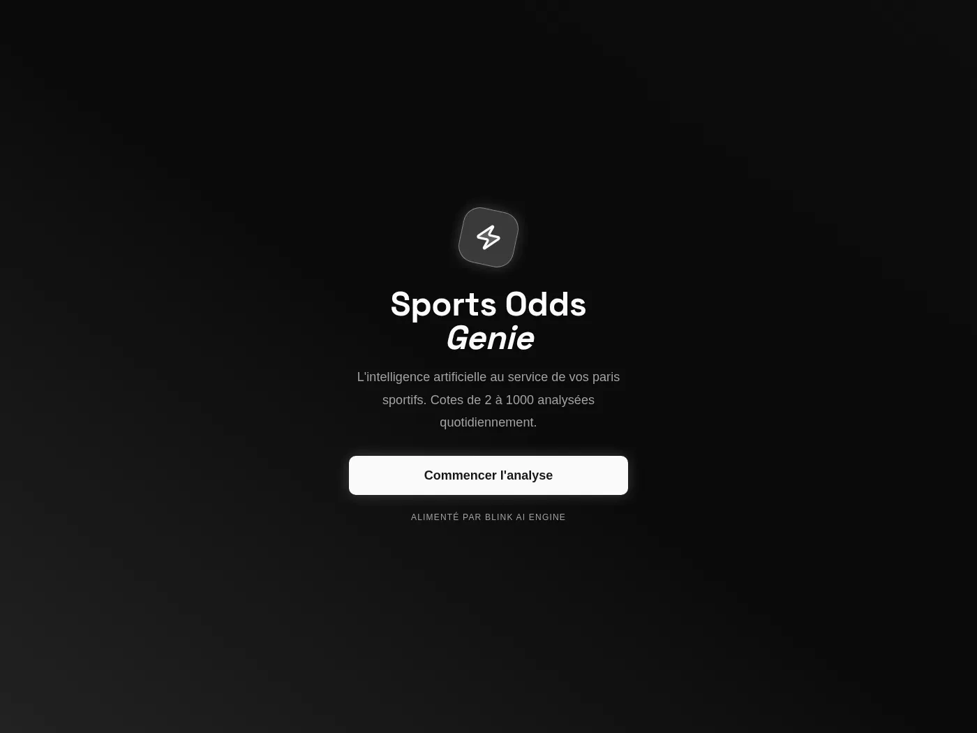 AI Sports Odds Genie
