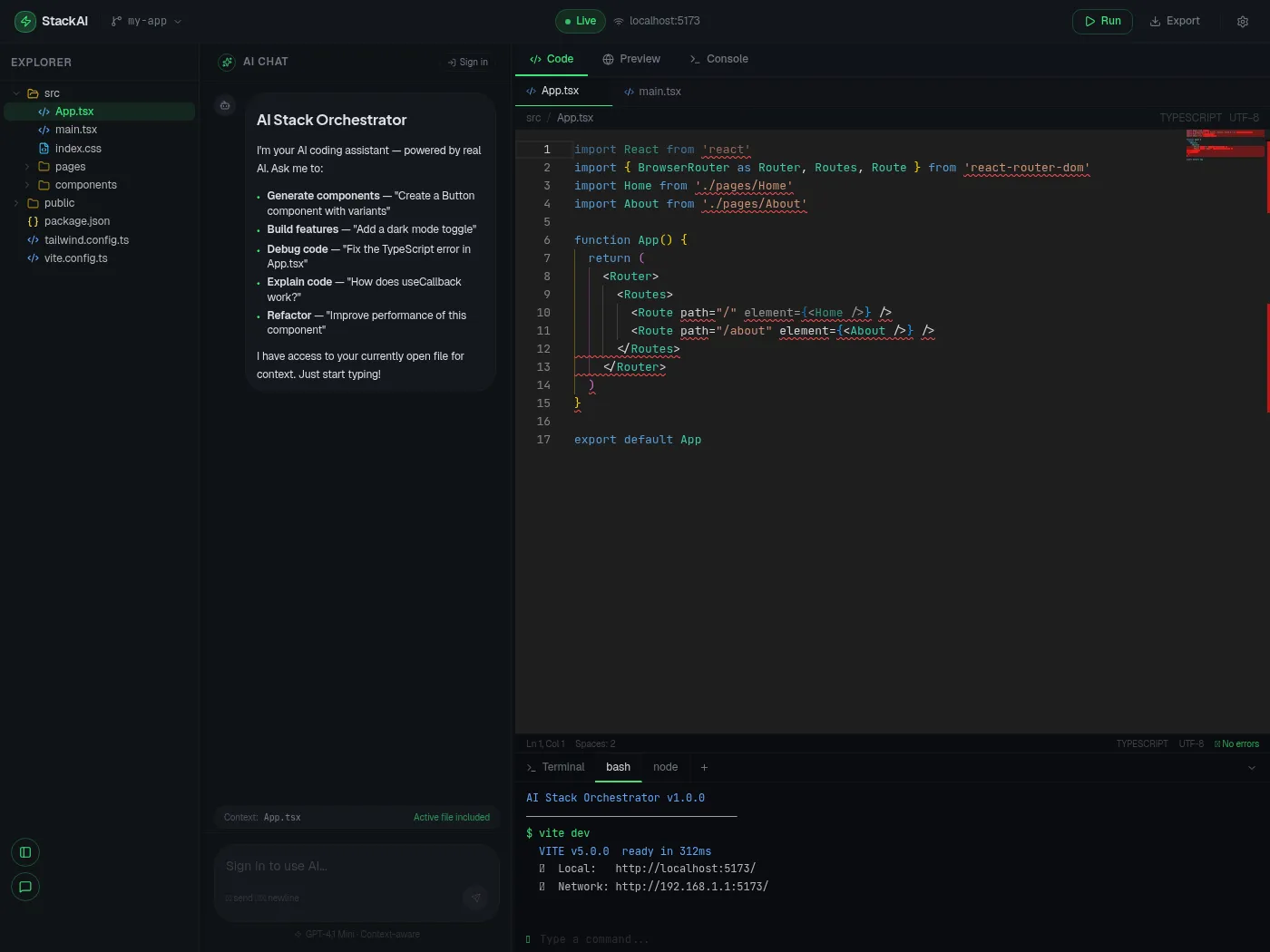 AI Stack Orchestrator