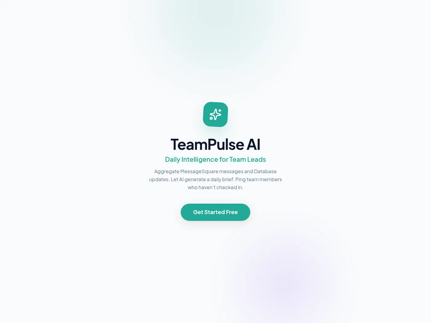 TeamPulse AI Dashboard