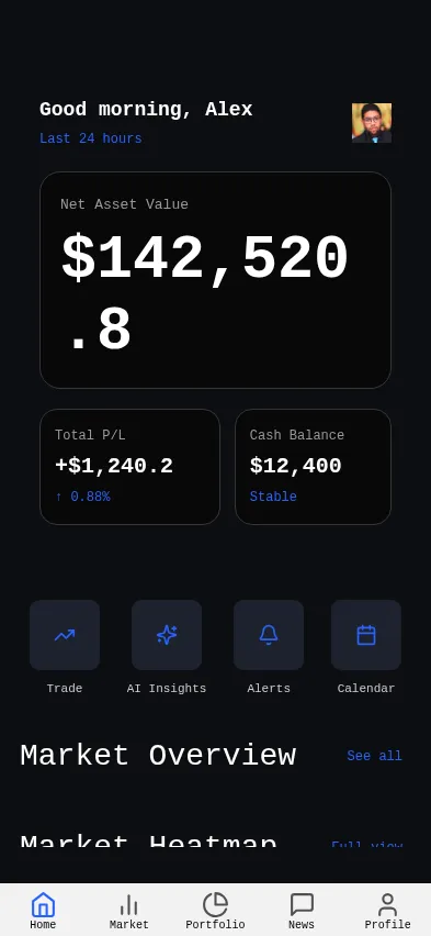 TradeView AI Stock Portal