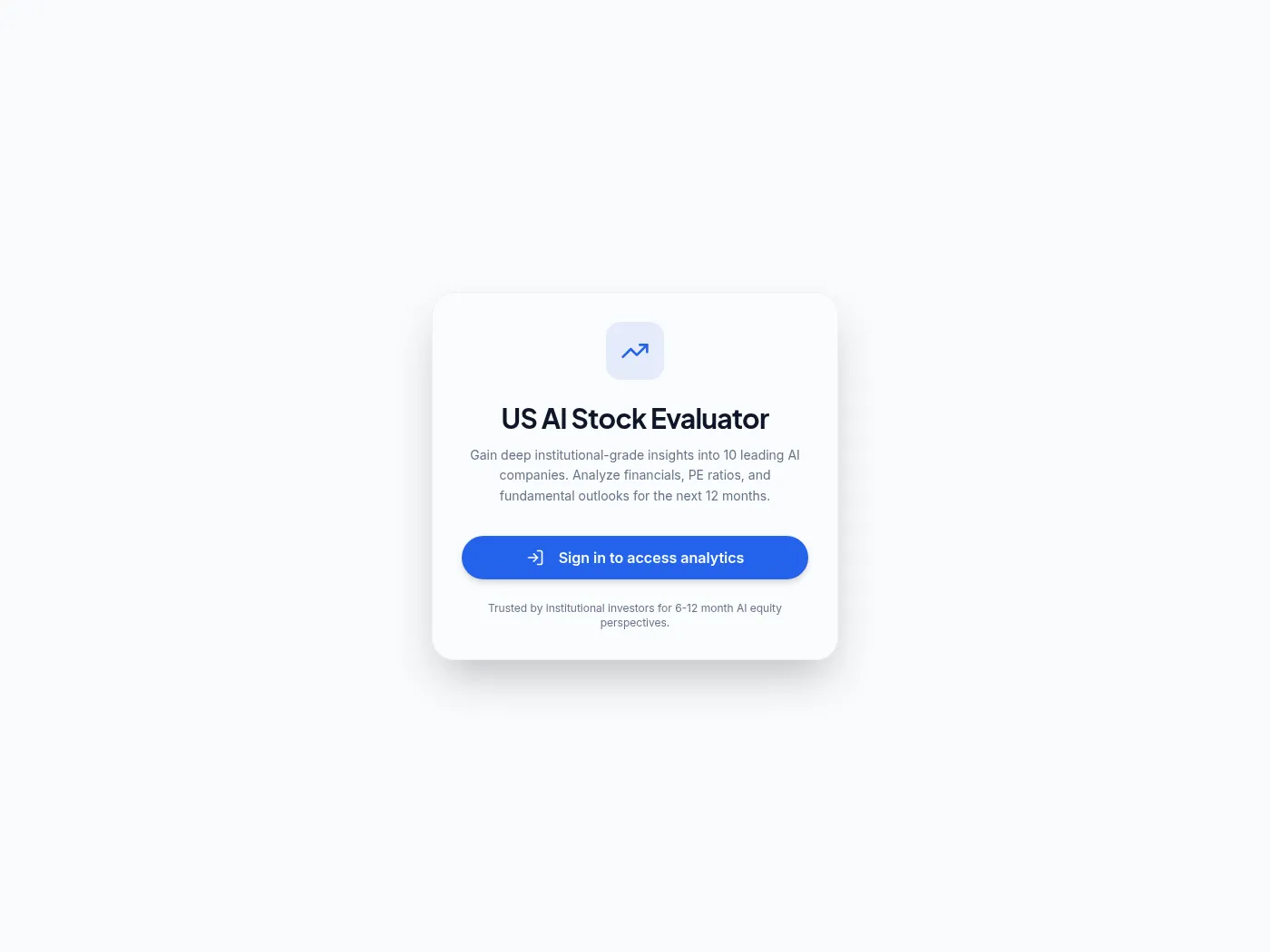 US AI Stock Evaluator