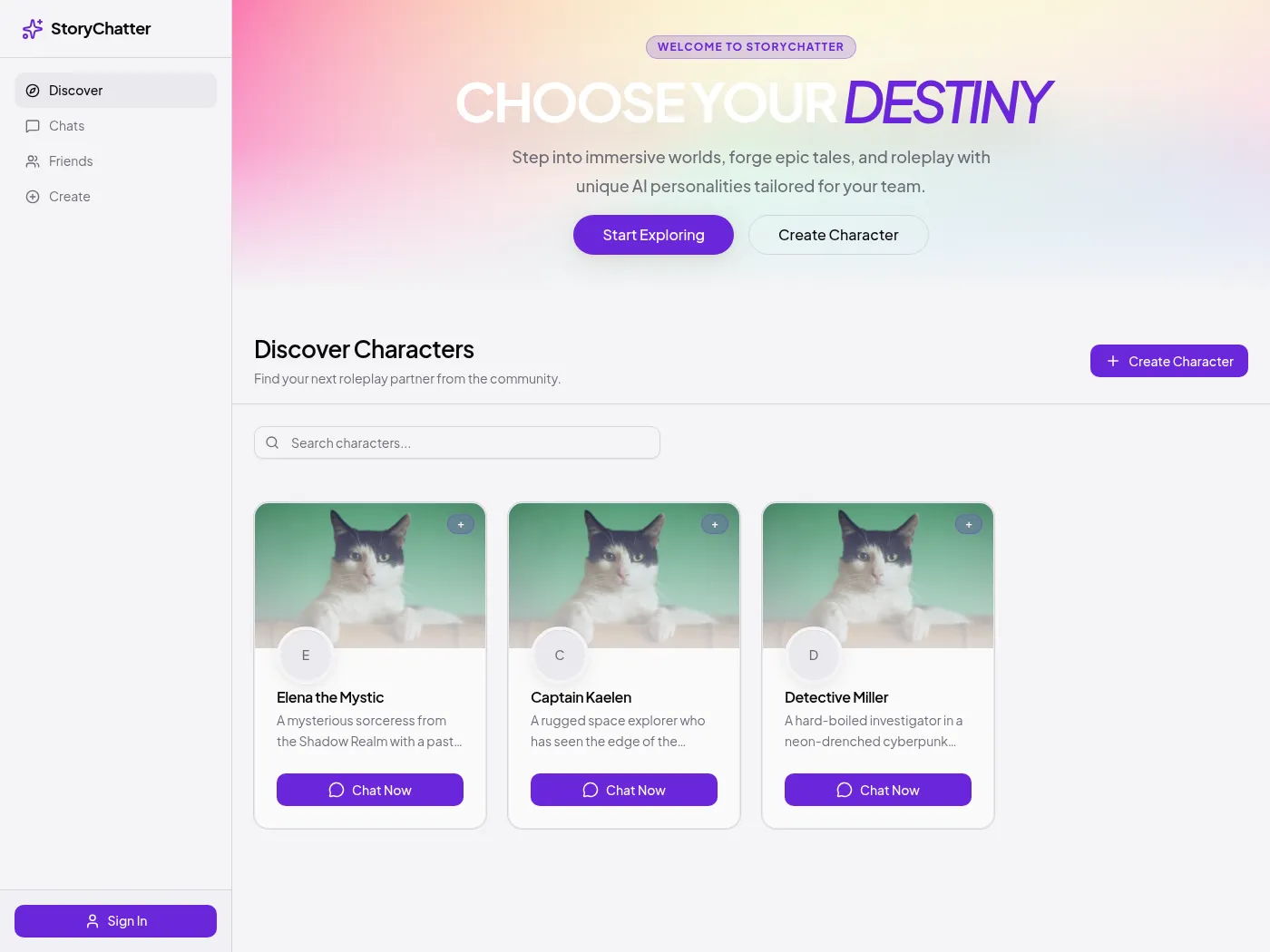 Roleplay StoryChatter