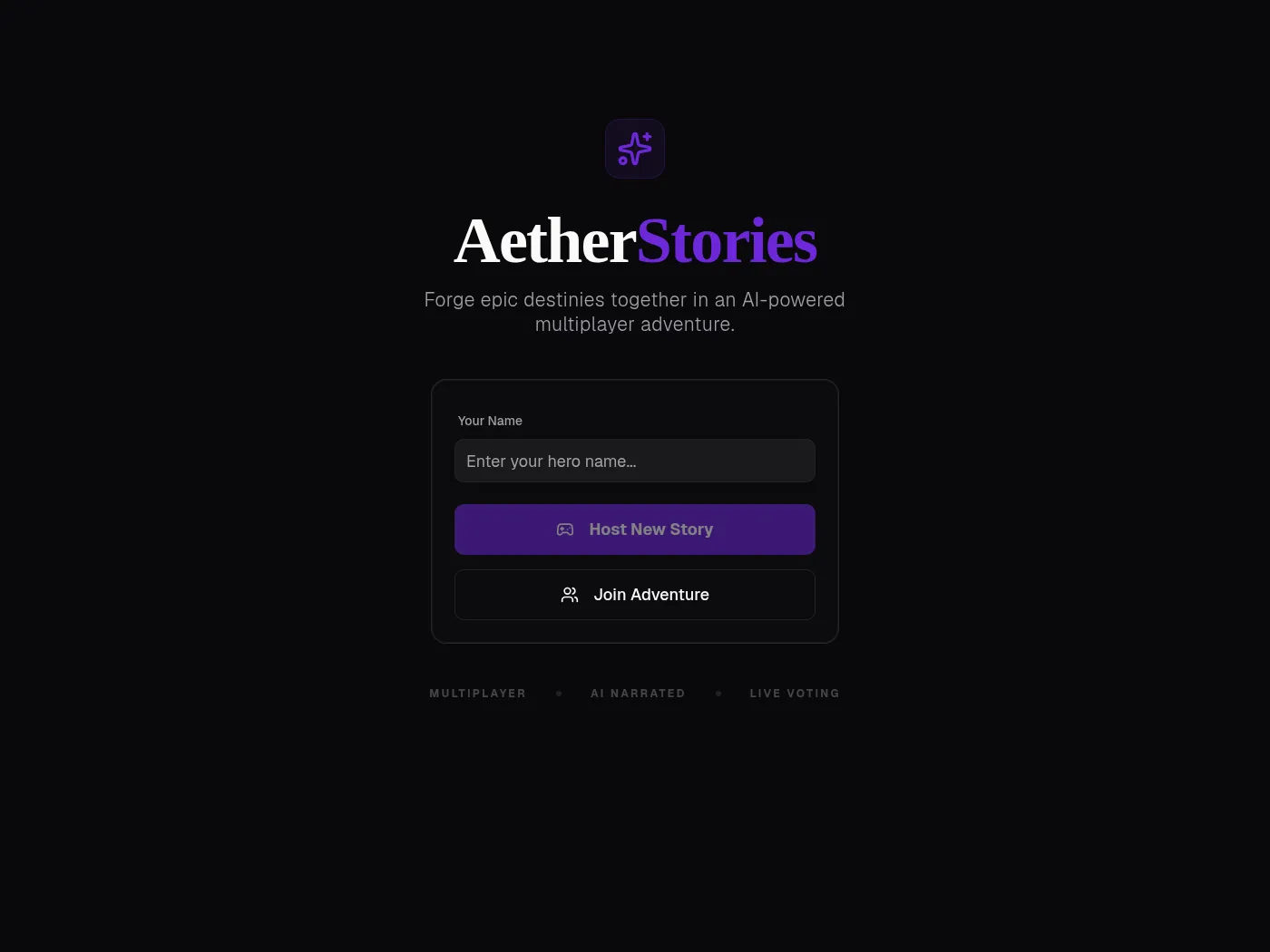 AI Story Multiplayer Game