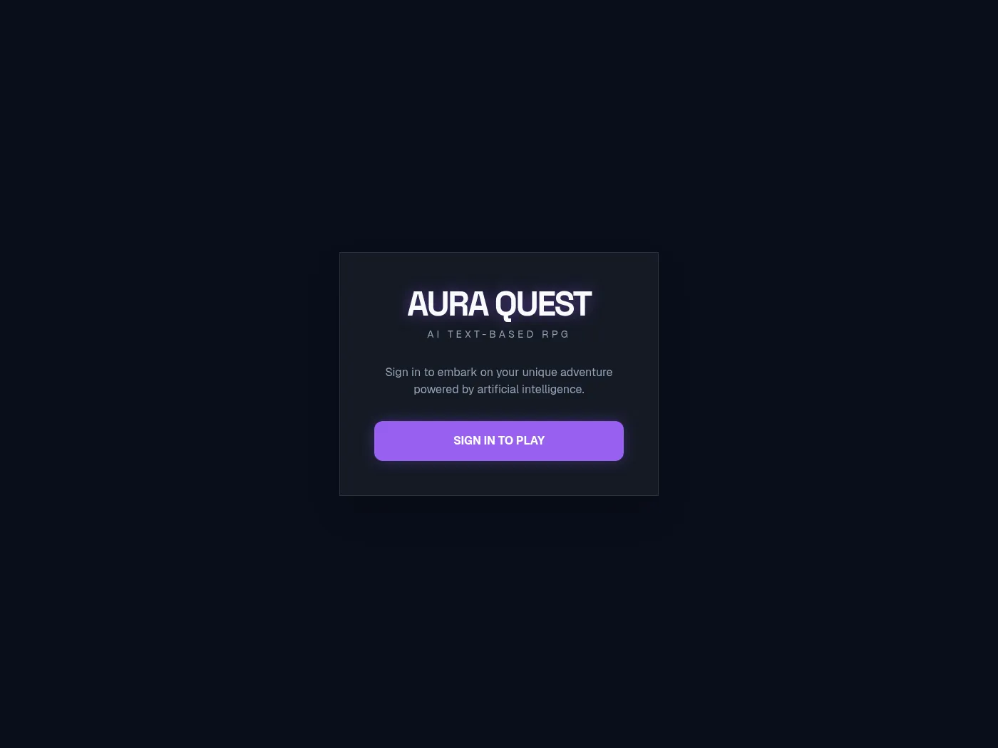 AI Story RPG Quest