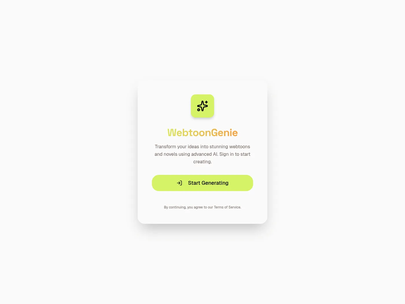 WebtoonGenie AI Creator