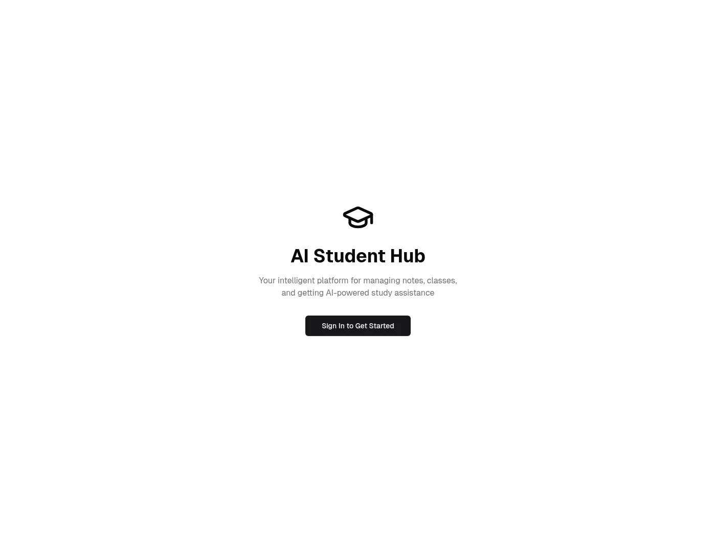 AI Student Hub