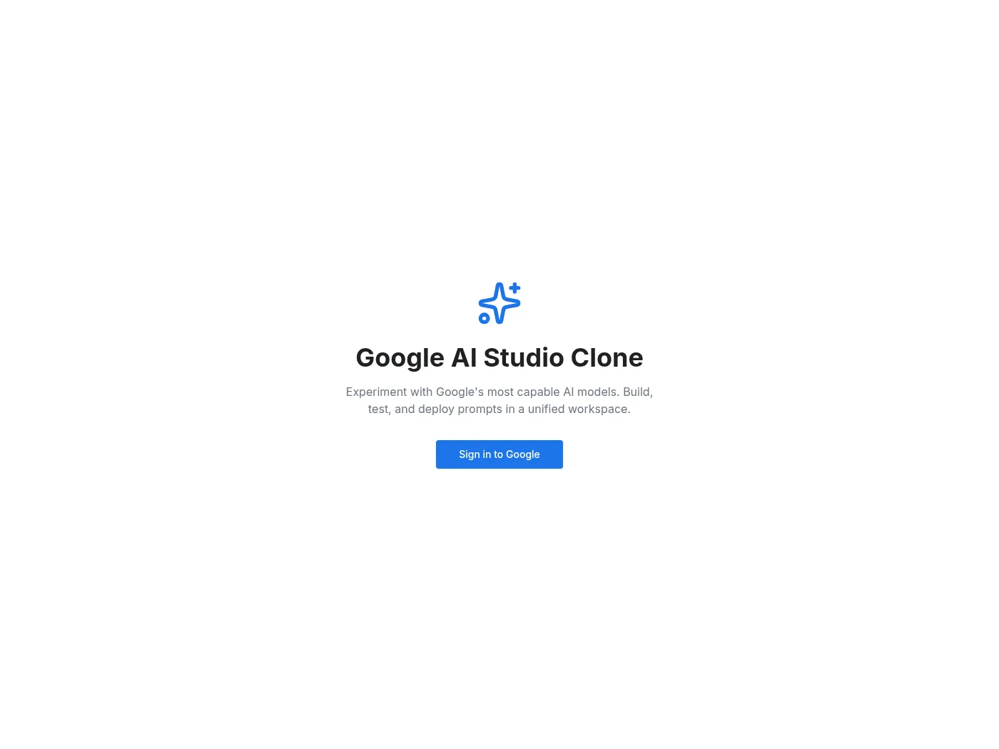 AI Studio Clone