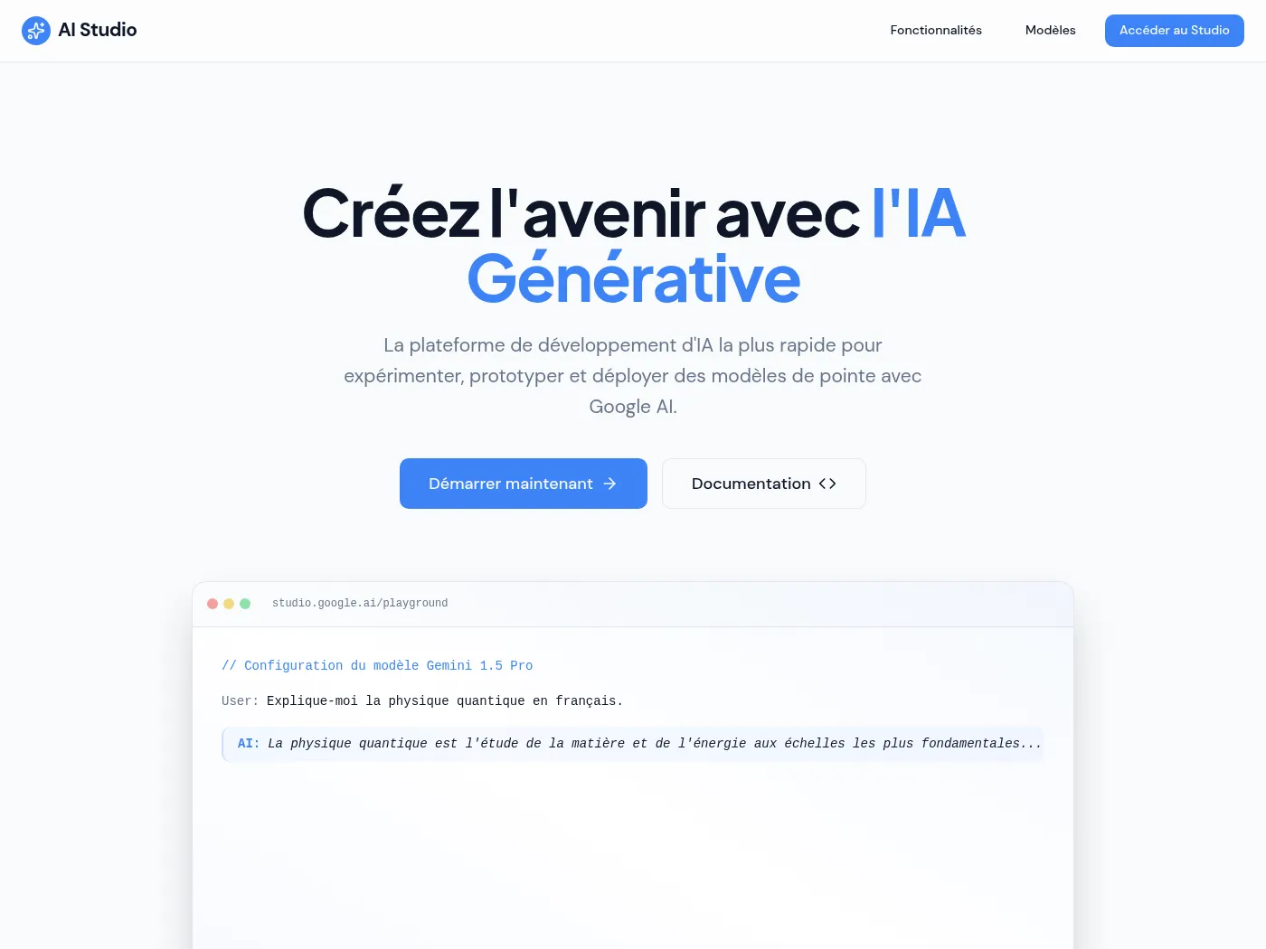 Google AI Studio Clone