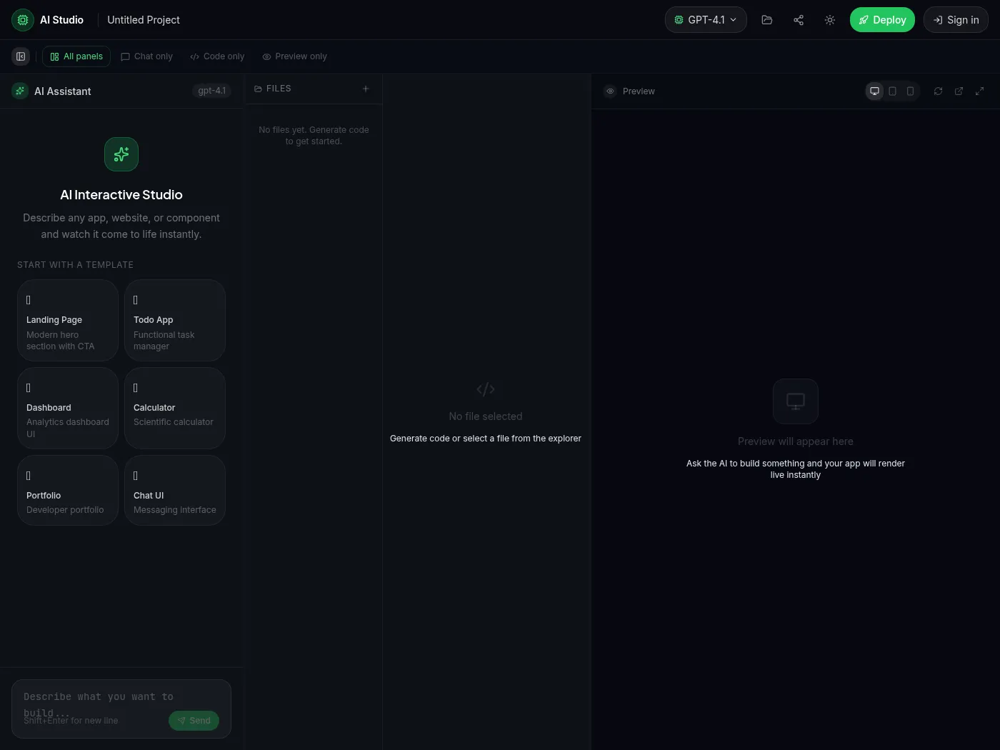 AI Interactive Studio