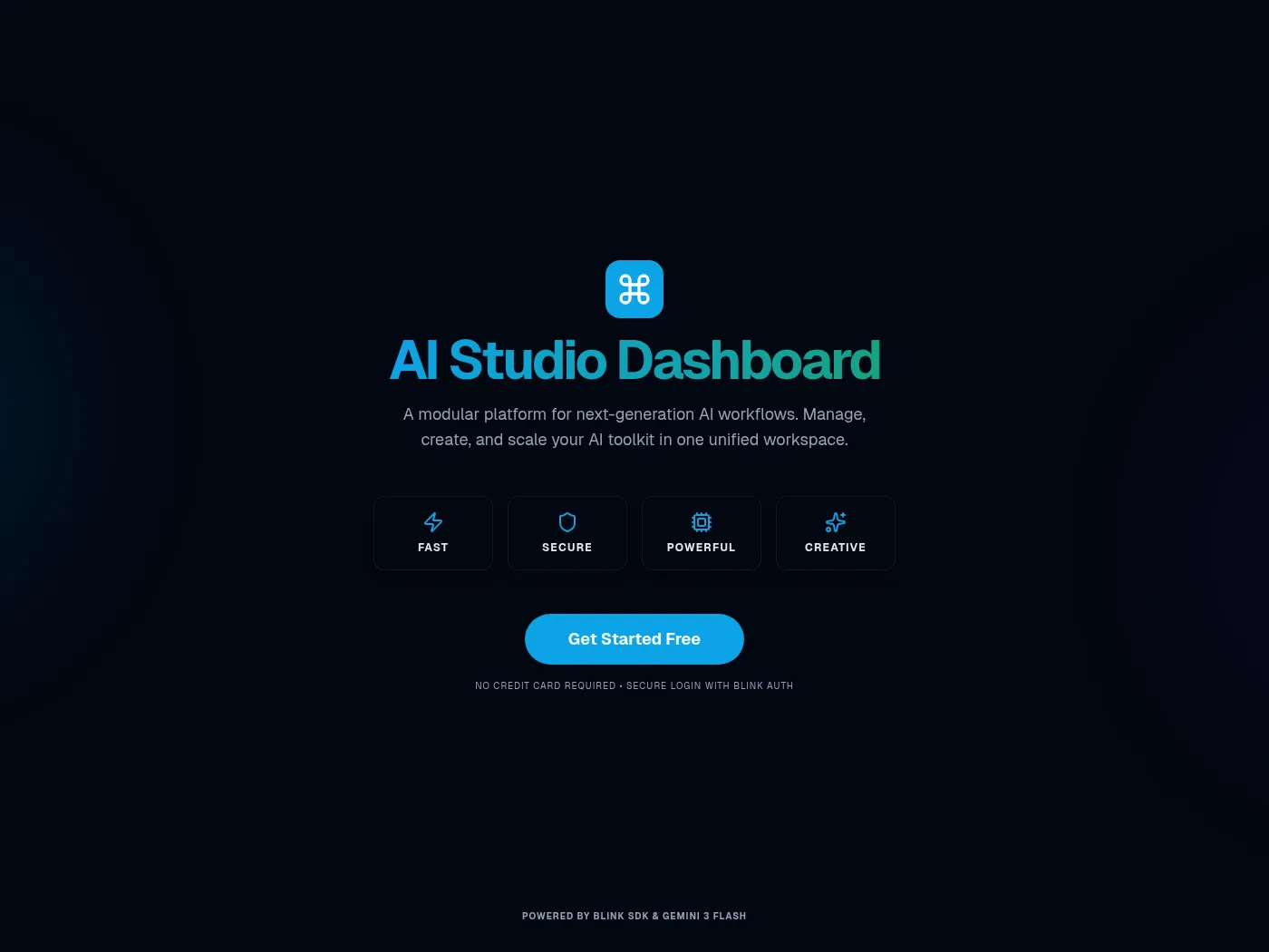 AI Studio Dashboard