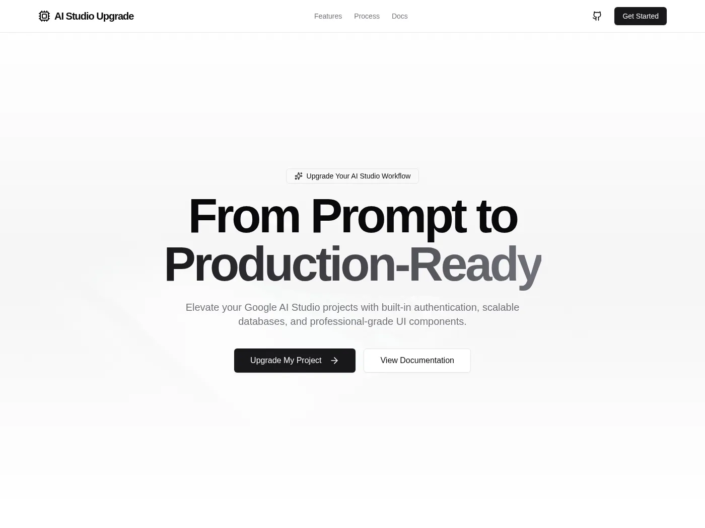 AI Studio Upgrade