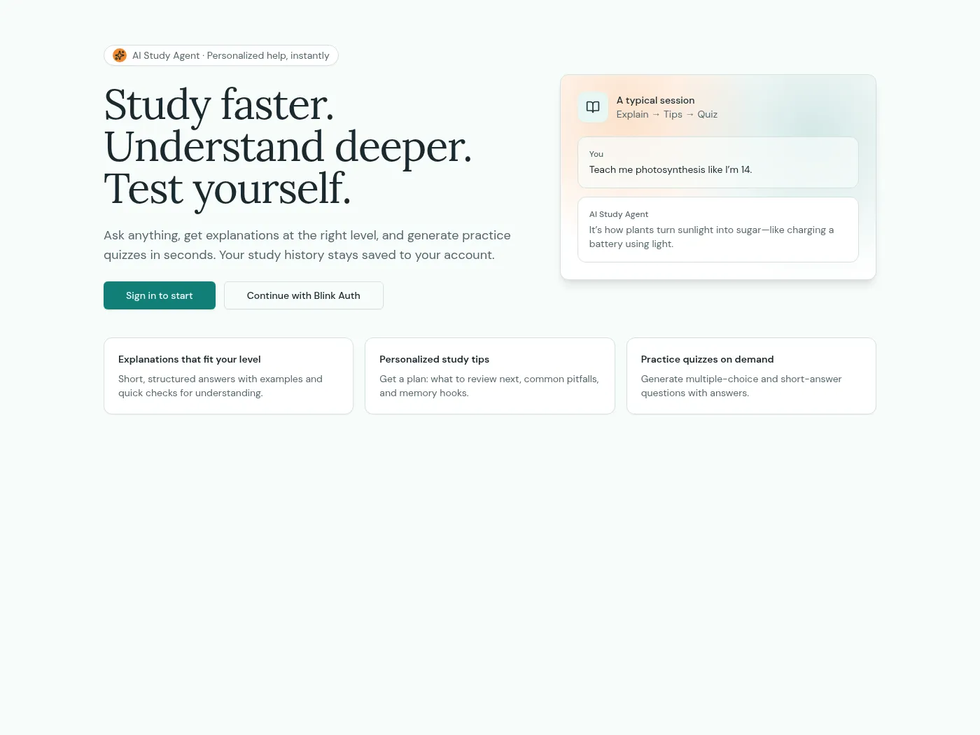 AI Study Agent