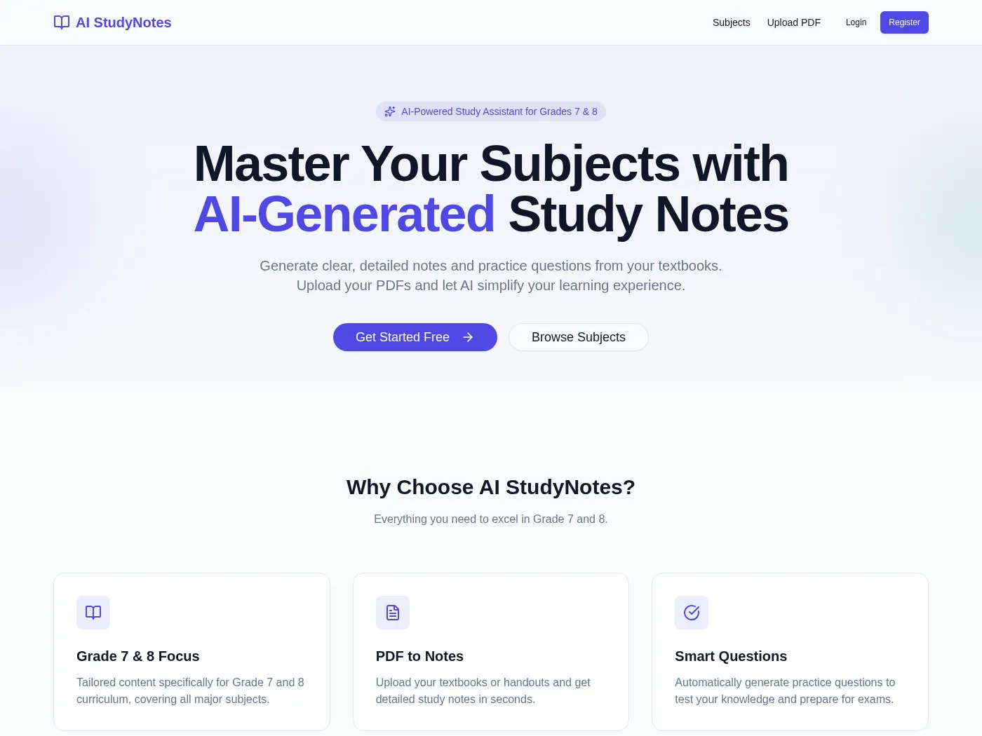 AI Study Notes Generator
