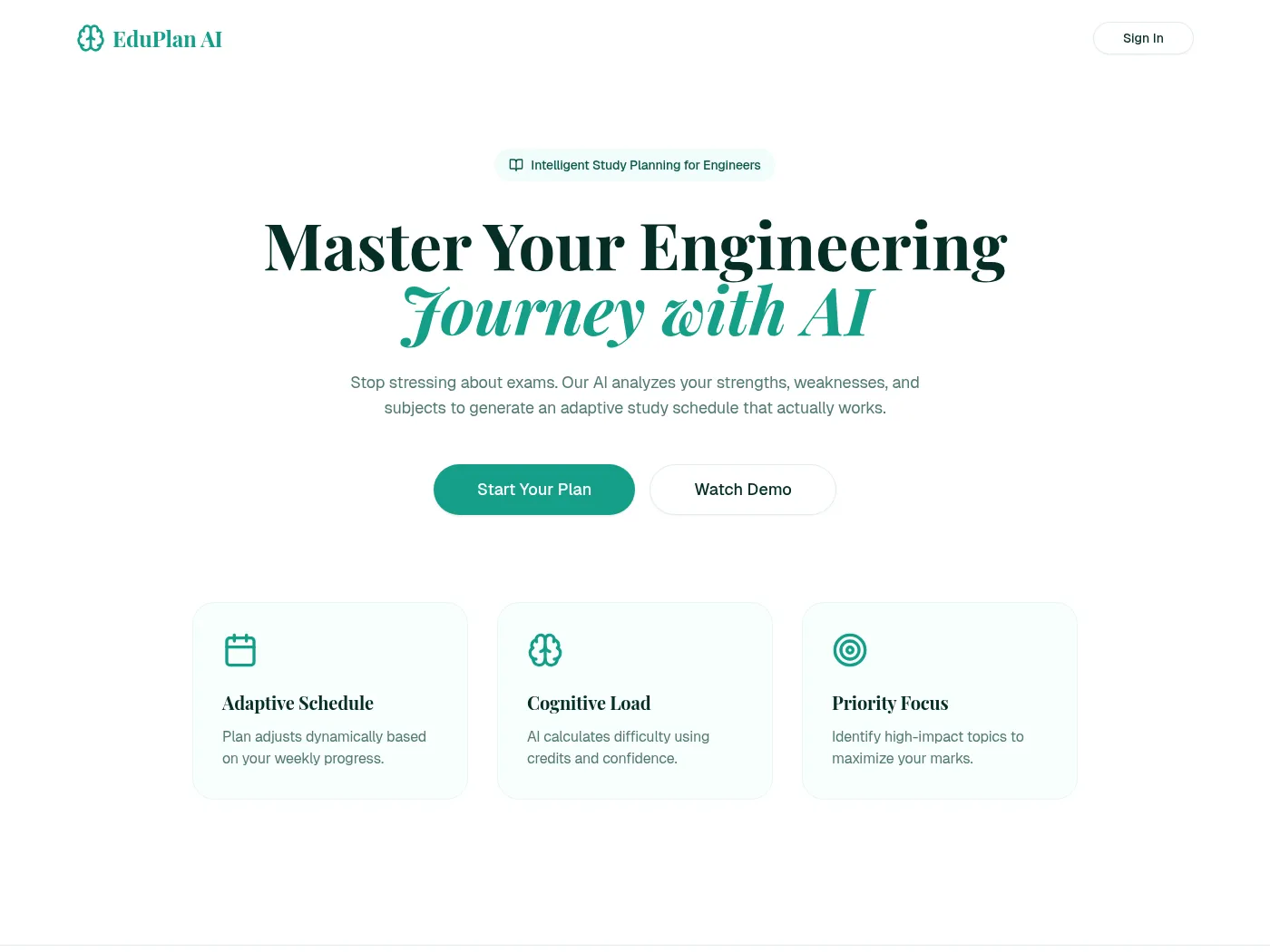 AI Study Planner