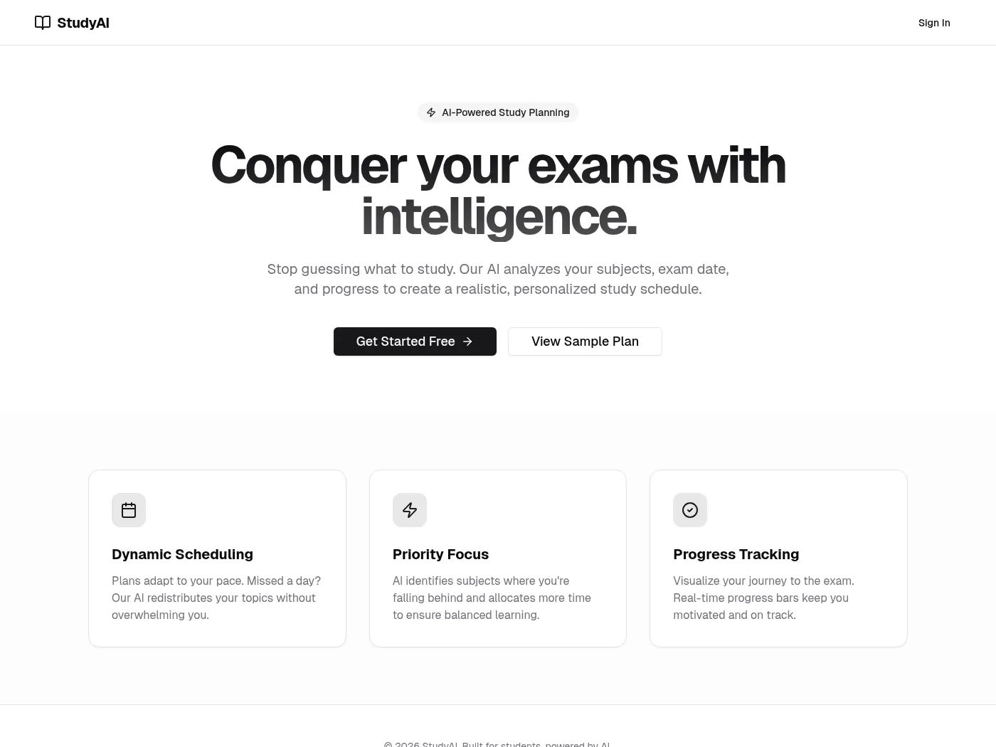 AI Study Planner