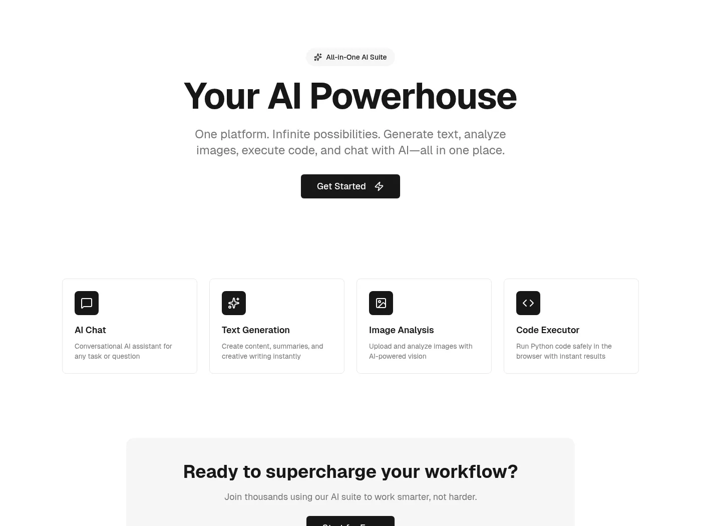 All-in-One AI Suite