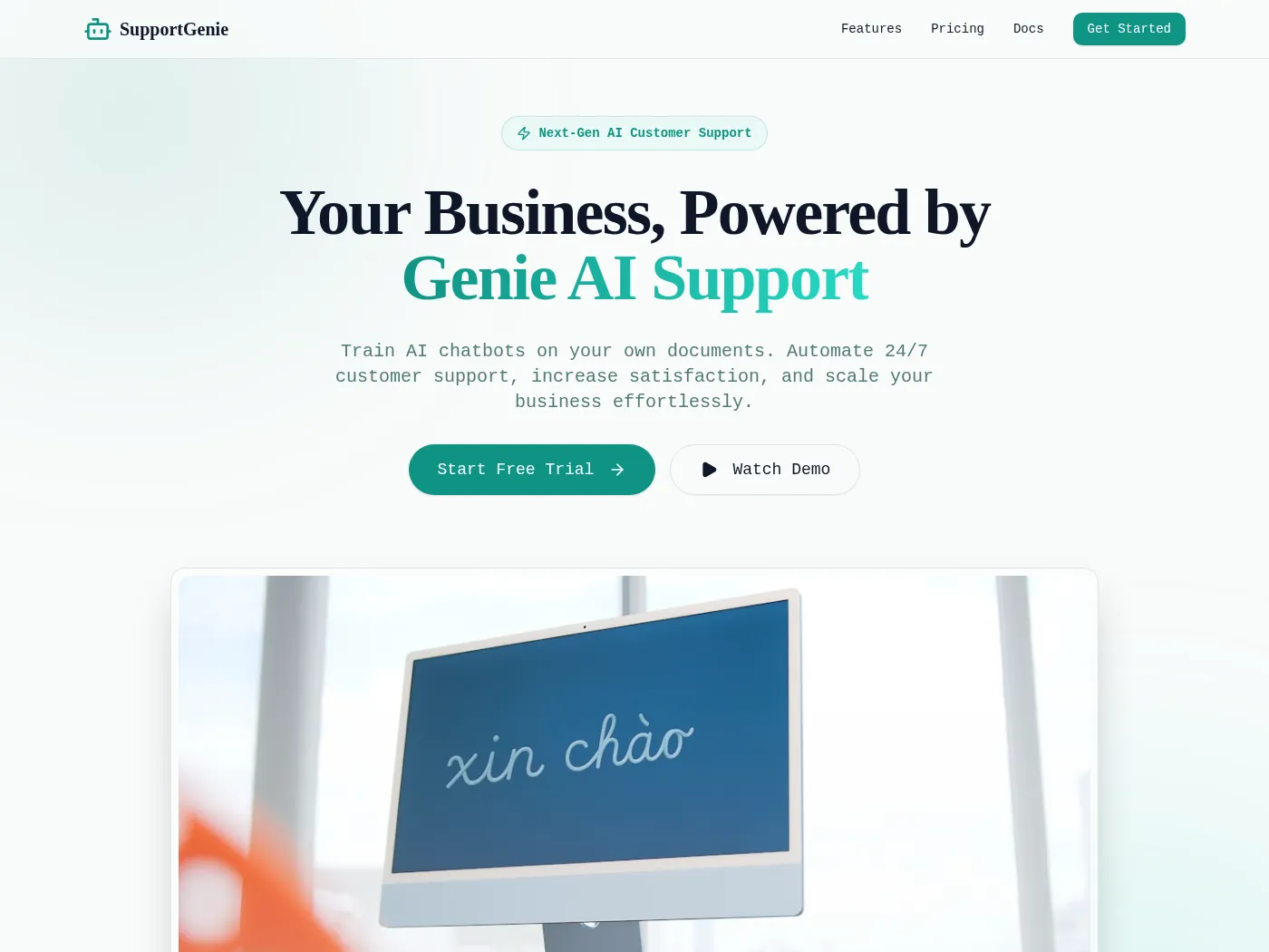 SupportGenie Platform