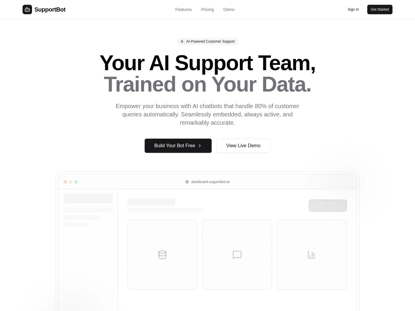 AI SupportBot Platform
