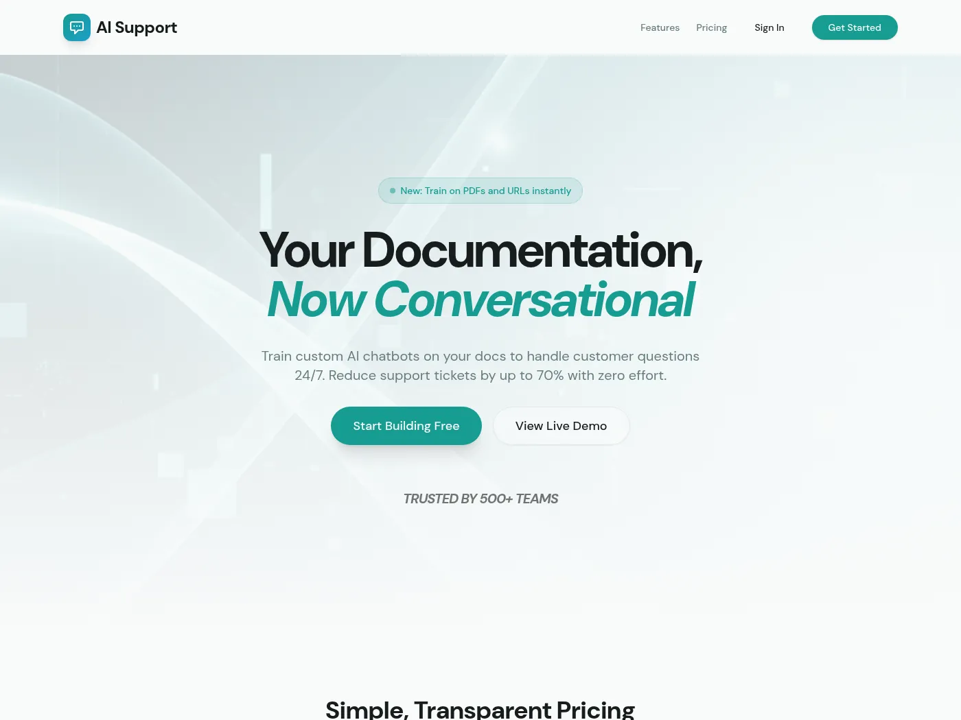 AI Support Chat Platform