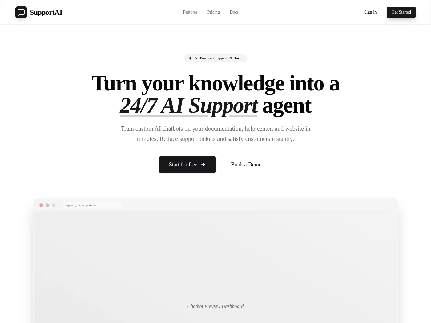 SupportAI Platform