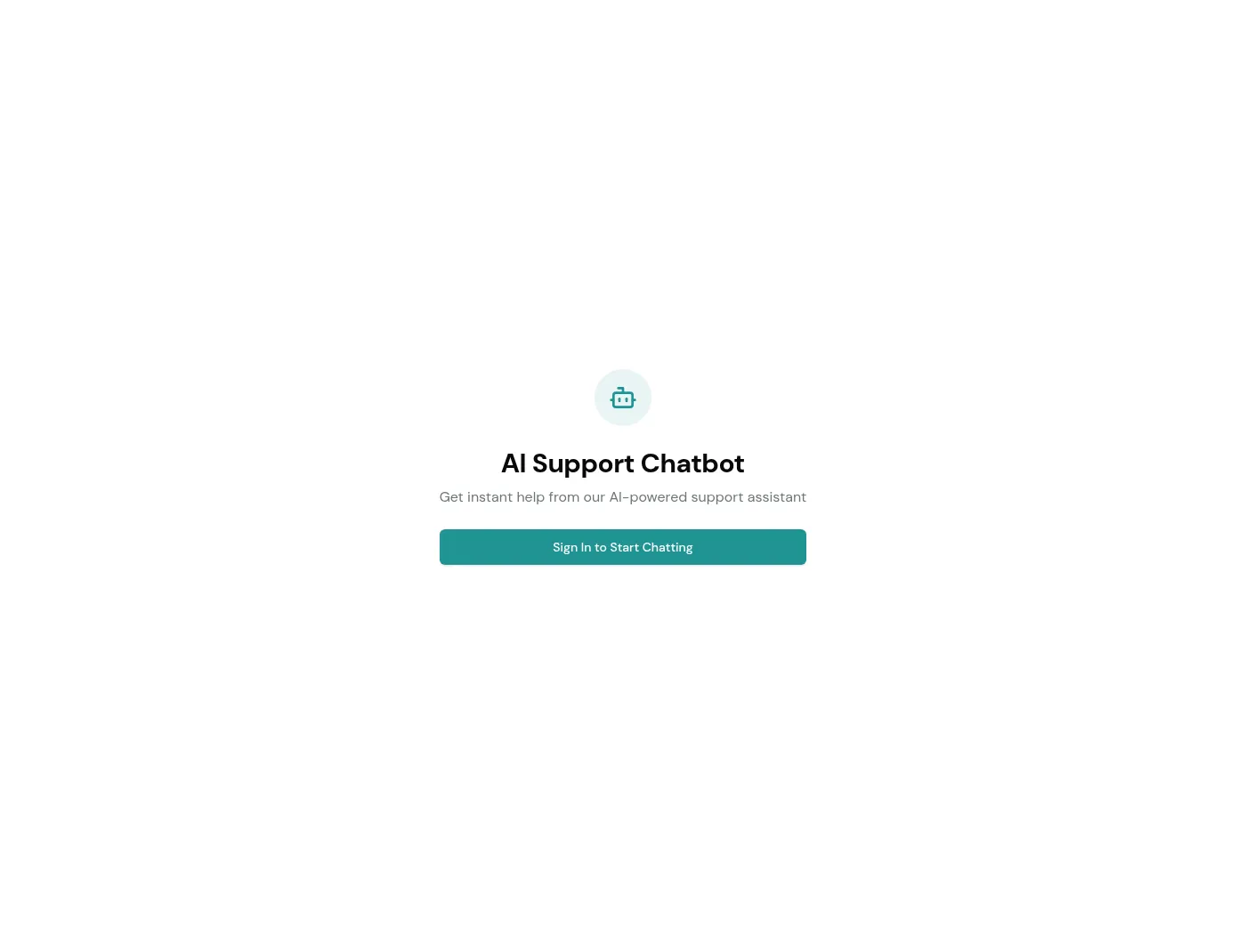 AI Support Chatbot