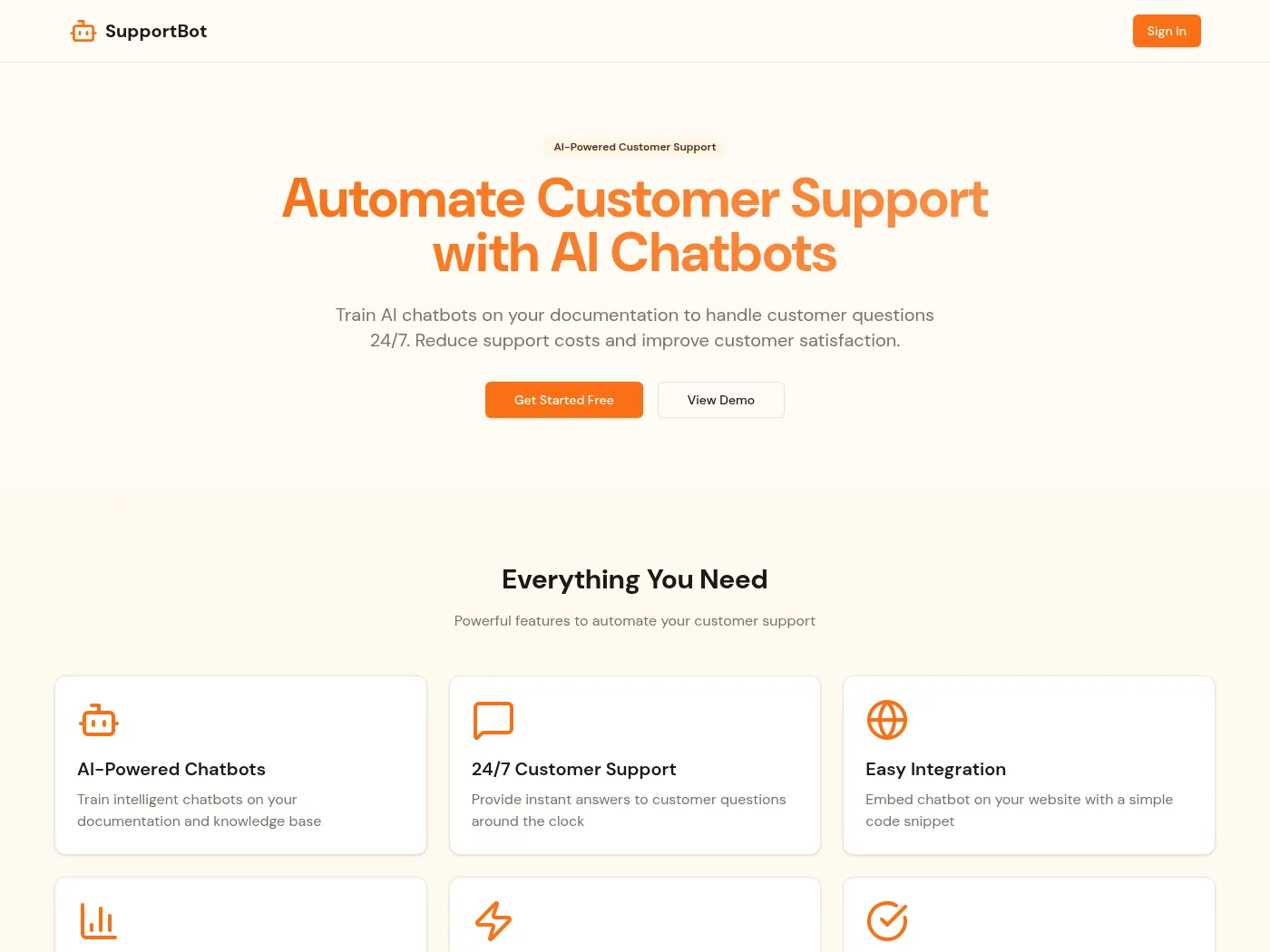 SupportBot Platform