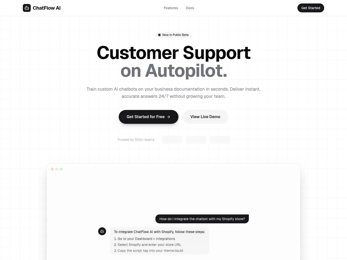 AI Chatbot Support Suite