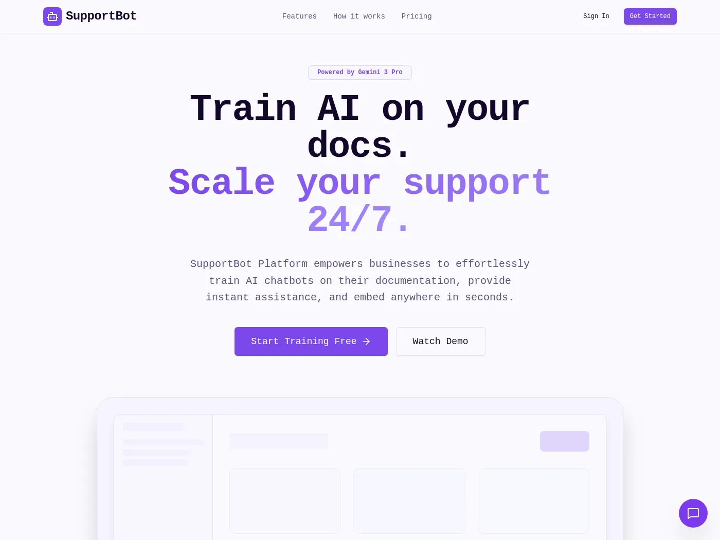 SupportBot Platform