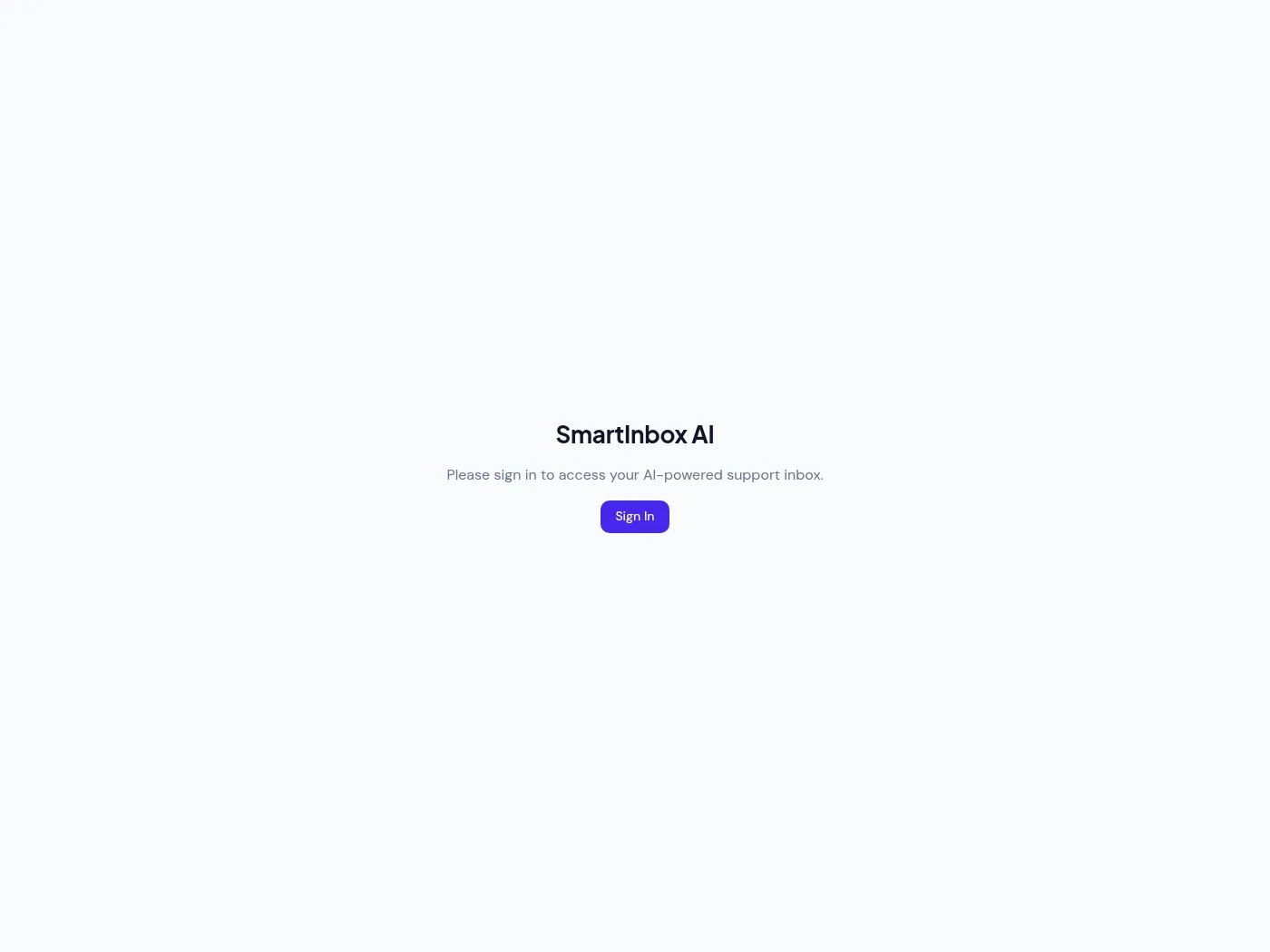 SmartInbox AI Support