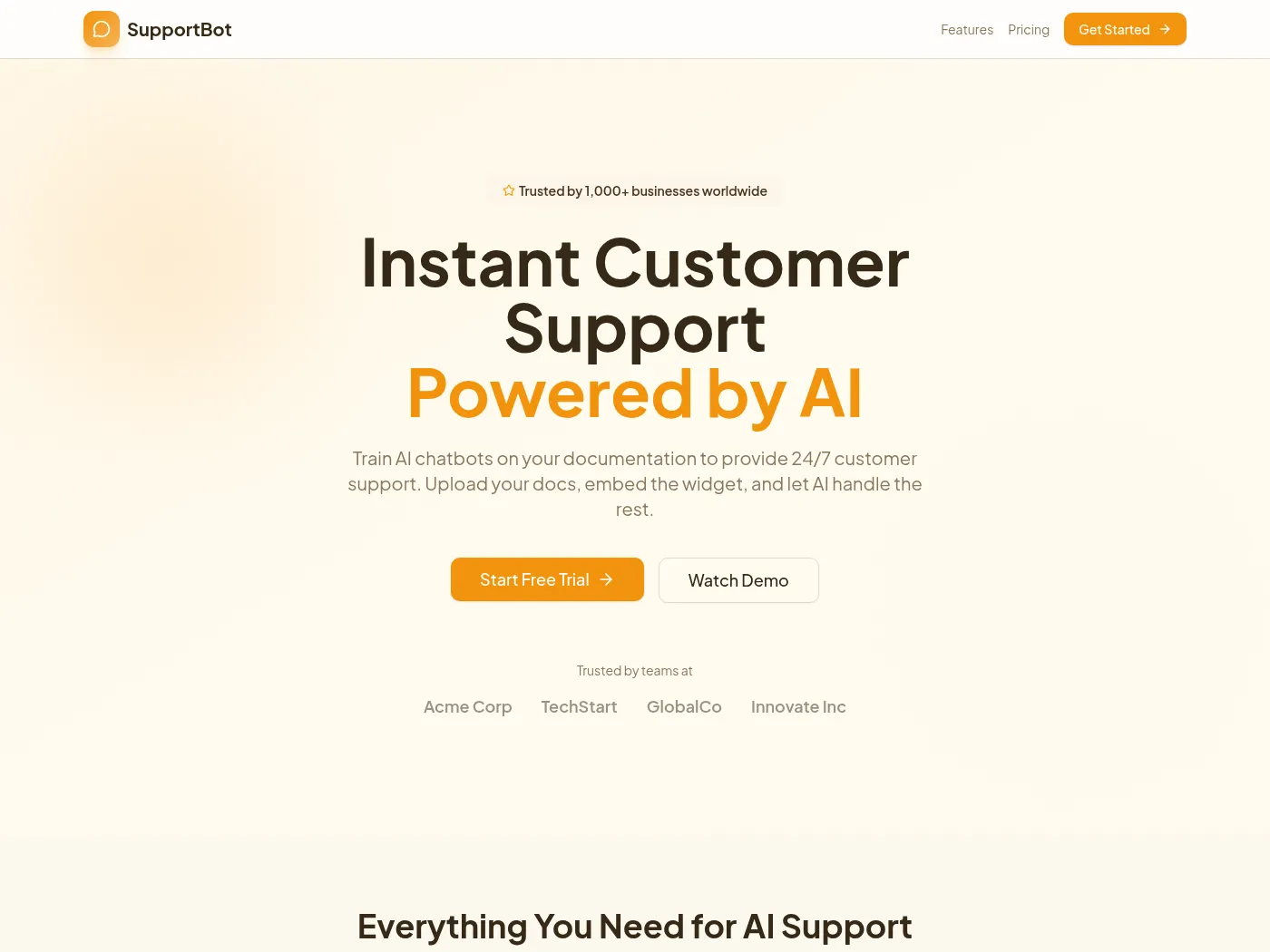 SupportBot Platform