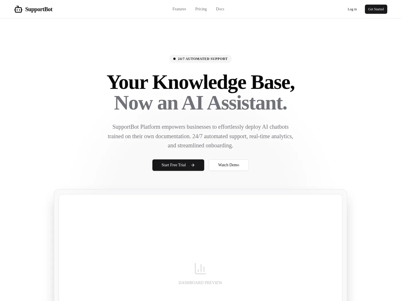 SupportBot Platform