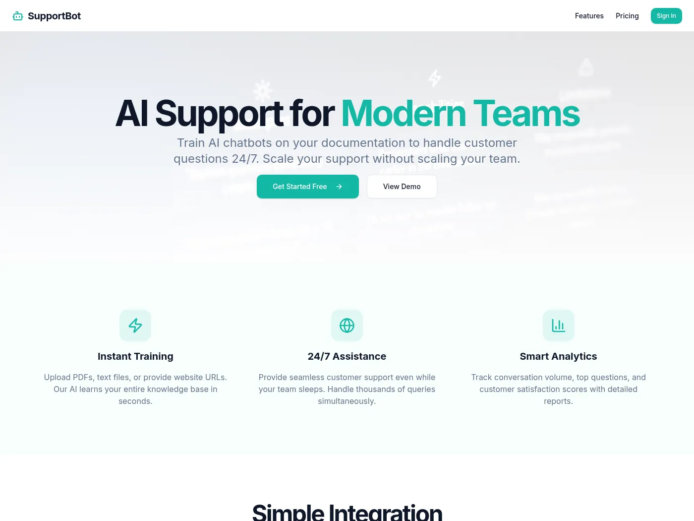 SupportBot Platform