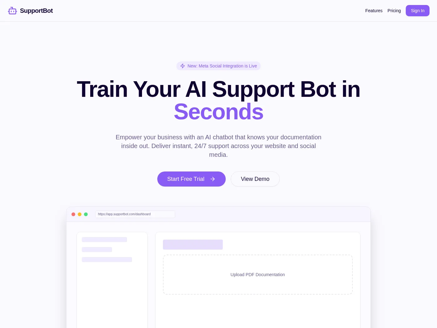 SupportBot Platform