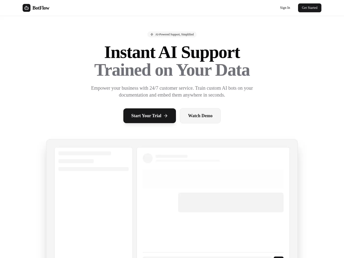 AI Support Bot Platform