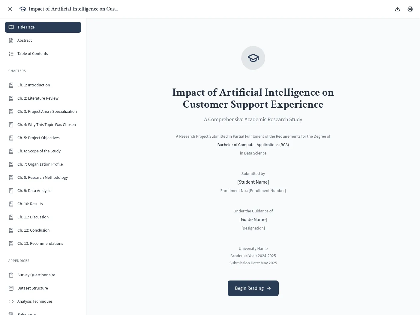 AI in Customer Support Study